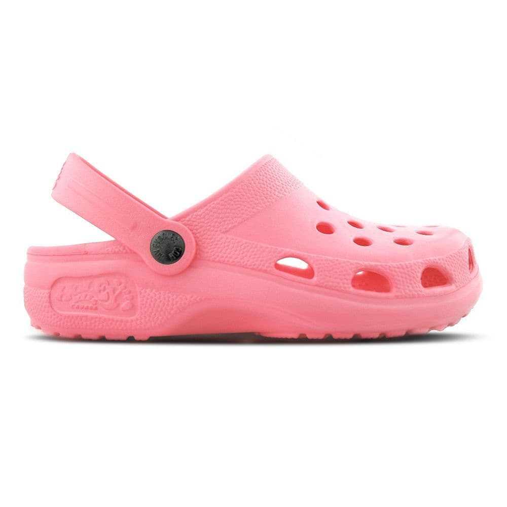 Holey Soles Kids Explorer Clogs Pink Girls Waterproof Beach Shoes
