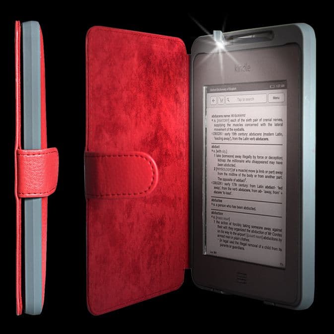Red Kindle Touch Lighted Case