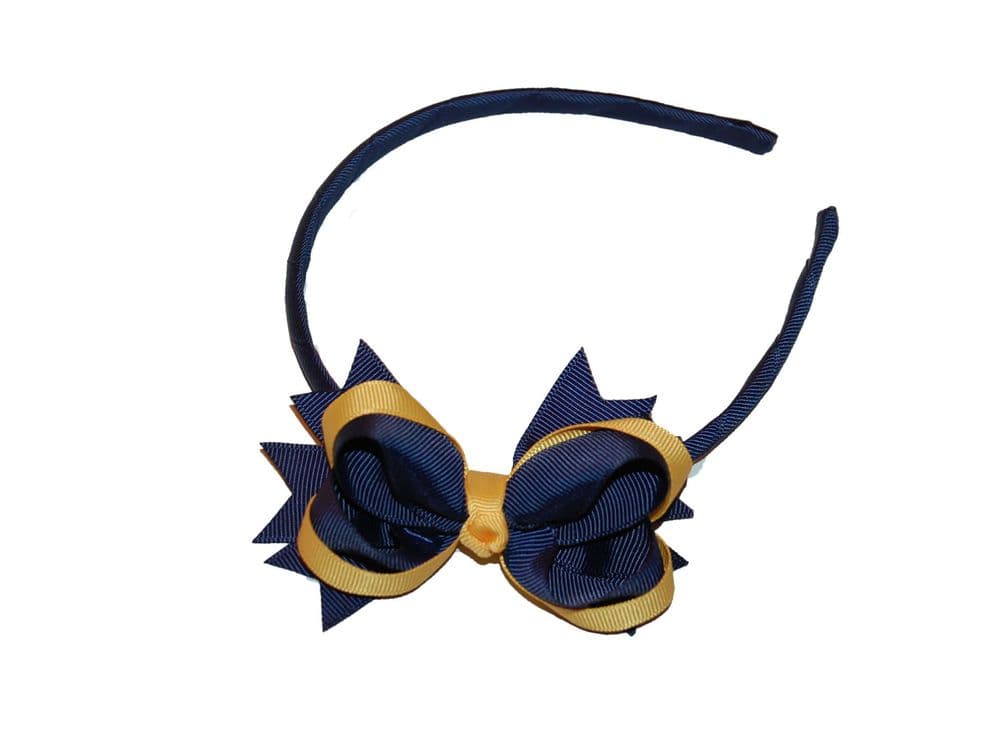 Alice Band - NAVY/GOLD
