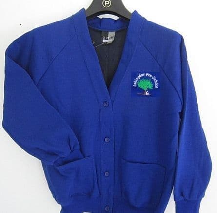 Ashingdon Pre-School Sweat Cardigan - Royal