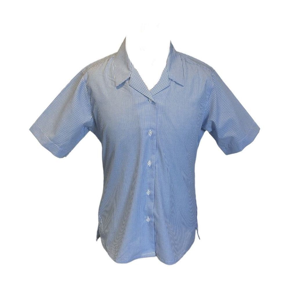 St Bernards Year 7-9 Blouse Rever collar 2 Pack - SHORT SLEEVE - BLUE ...
