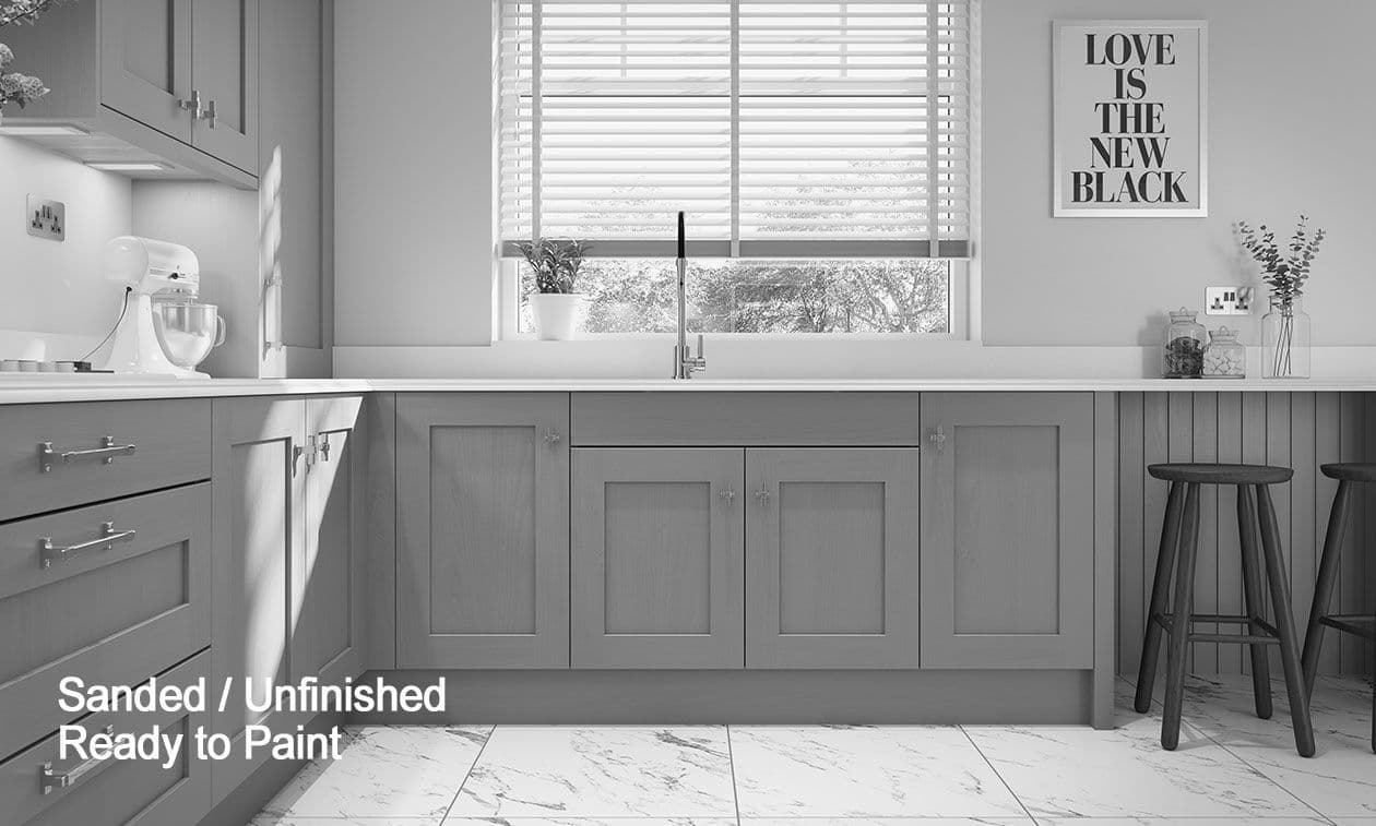 Mornington Shaker Sanded 500mm Wall Bridging Unit - 360mm High