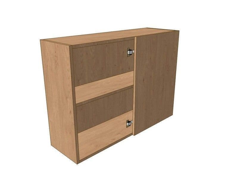Porter Matt Hartforth Blue 900mm Corner Wall Unit 450mm RH Blank 720mm High