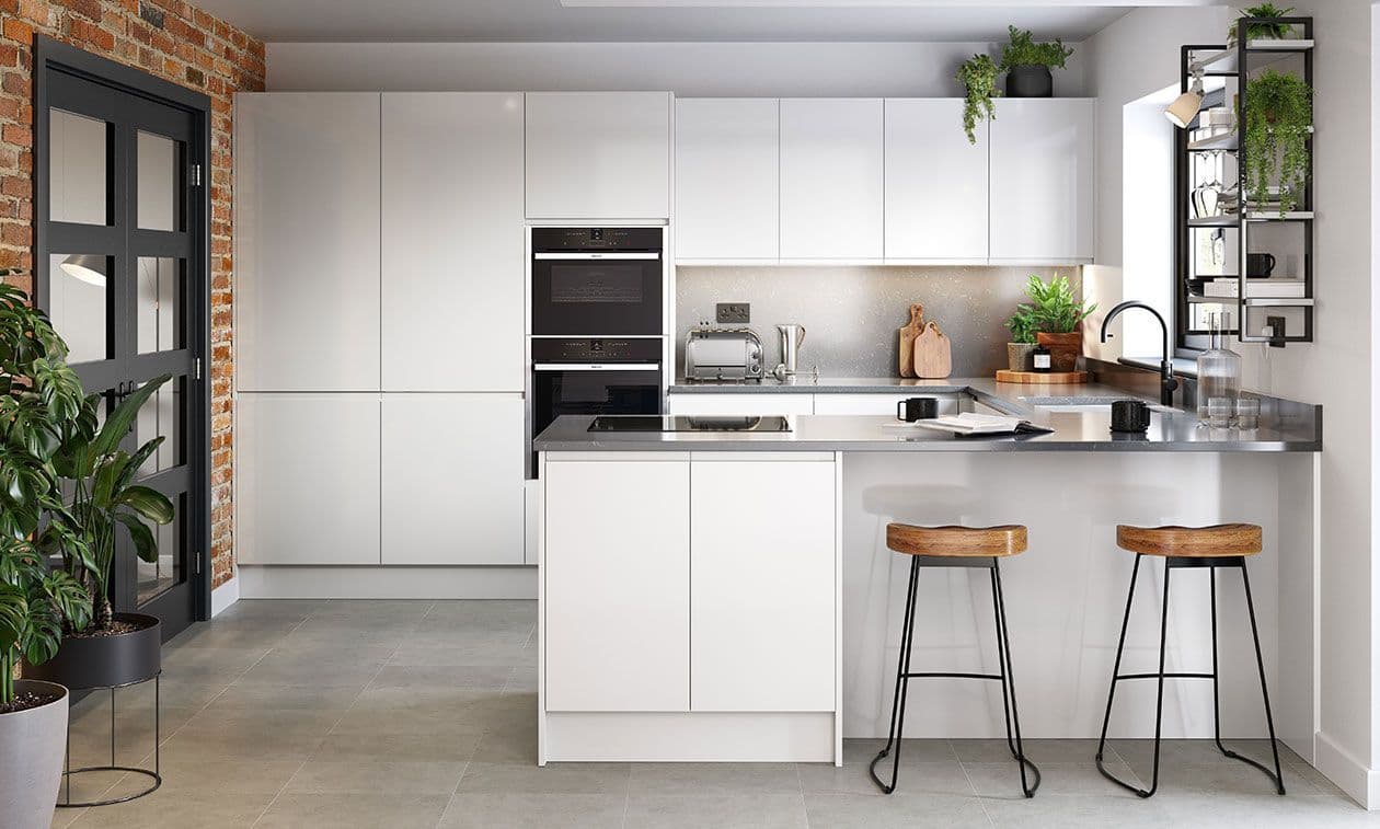 Remo Gloss White 600mm Wall Bridging Unit - 360mm High