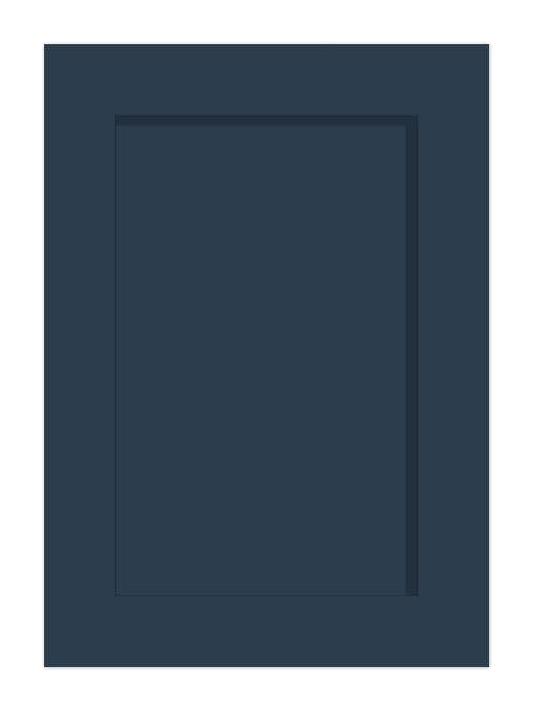 Mornington Shaker Hartforth Blue 600mm Larder Fridge Freezer Housing ...