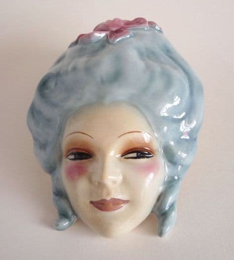 Madame de Pompadour Art Deco Lady Wall Mask c1930 Sold
