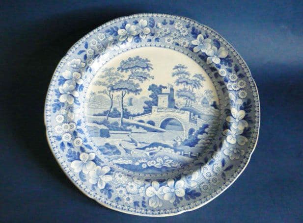 Sold Early Spode Tower Pattern Dinner Plate c1815