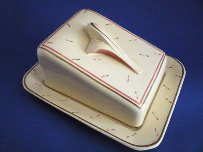 Sold Rare Susie Cooper Wood and Sons Wren Shape Cheese Dish c1935