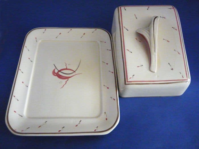 Sold Rare Susie Cooper Wood and Sons Wren Shape Cheese Dish c1935