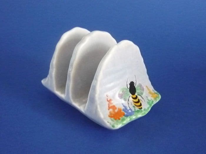 Carlton Ware Embossed Bee Toast Rack c1935