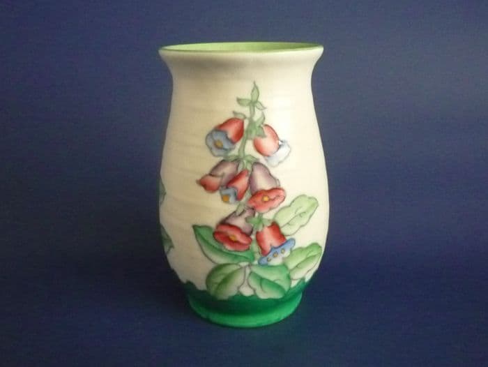 Charlotte Rhead Crown Ducal Foxglove Vase c1937 - Pattern 4953