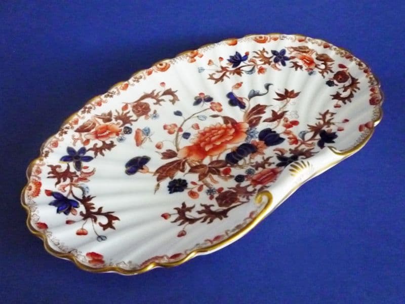 Copeland Porcelain Bang Up Pattern Imari Peony Tray c1895