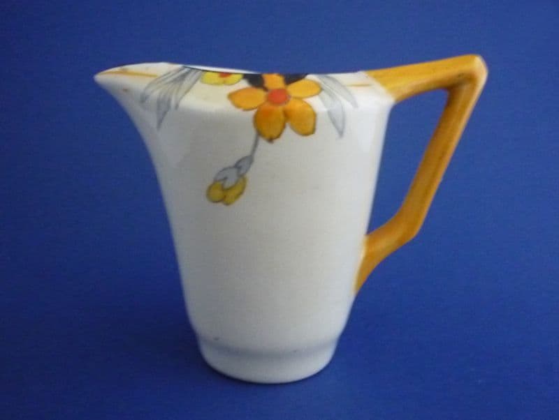 Crown Ducal Sunburst Tall Victory Shape Cream Jug 2 c1930