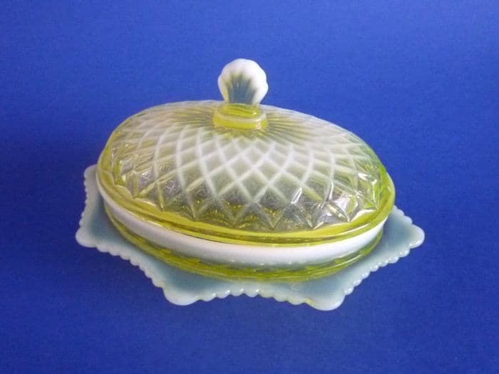 Davidson s Yellow Pearline Glass Quilted Pillow Sham Covered Butter ...