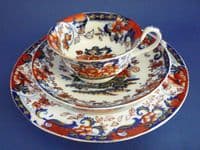 Early Amherst Japan Cup Saucer and Plate c1840 & x28;Sold& x29;