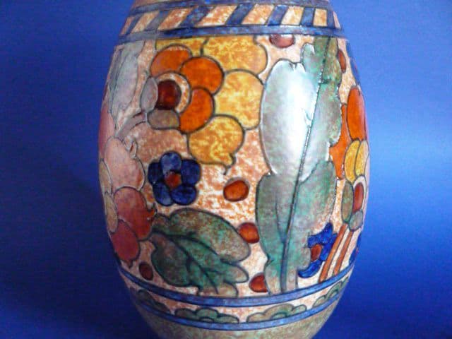 Early Charlotte Rhead Crown Ducal Byzantine Vase c1932 - Pattern 2681