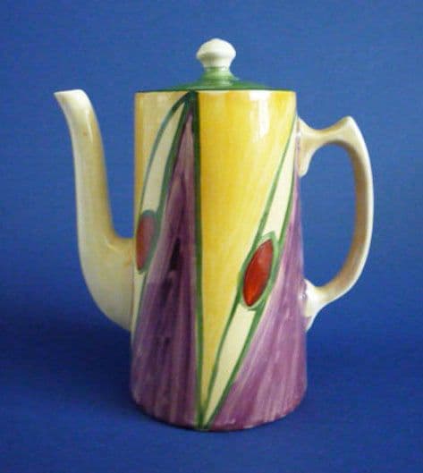 Early Clarice Cliff Original Bizarre Tankard Coffee Pot c1928 Sold
