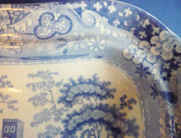 Early Spode Castle Pattern Vegetable Tureen Base c1820 Sold