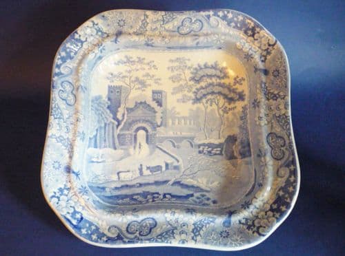 Early Spode Castle Pattern Vegetable Tureen Base c1820 Sold
