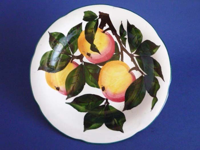 Early Wemyss Ware Apples Gordon Dessert Plate c1895 Sold