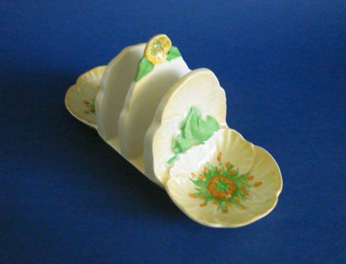Fine Carlton Ware Yellow Buttercup Toast Rack c1939 Sold