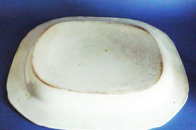 Fine Early Victorian Willow Pattern Meat Plate c1840