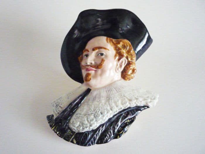 Goldscheider Myott Laughing Cavalier Wall Plaque c1945