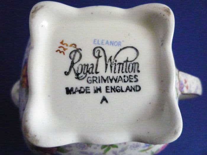 Grimwades Royal Winton Eleanor Chintz Athena Milk Jug c1945 Sold