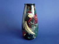 Hand Painted Decoro Pottery Art Nouveau Bird of Paradise Vase c1920