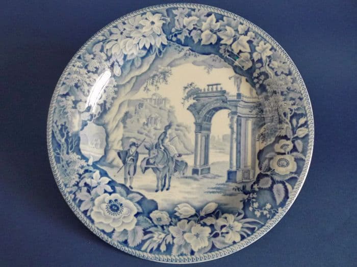 James and Ralph Clews Romantic Ruins Dinner Plate 2 c1820