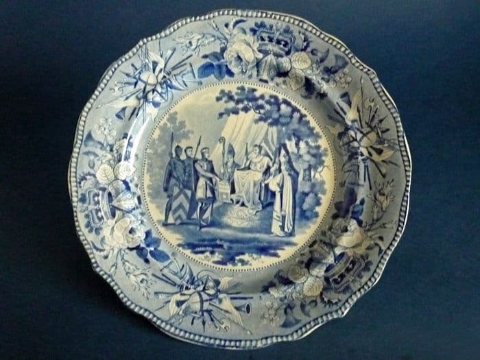 Jones British History Series Signing of Magna Carta Plate c1828