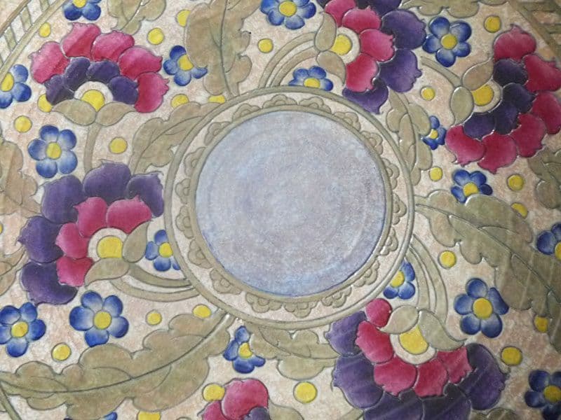 Large Charlotte Rhead Crown Ducal Byzantine or Danube Charger c1932 ...