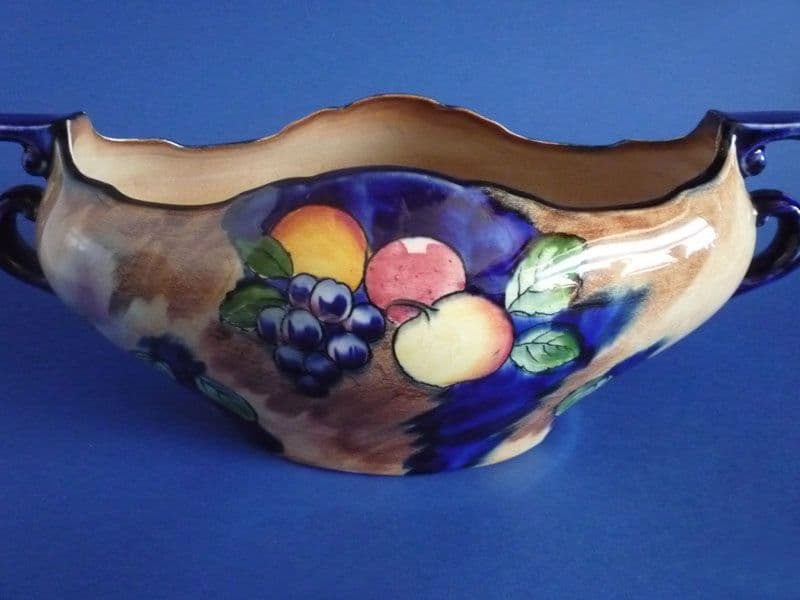 Large H & K Tunstall Pottery Autumn Gondola Flower Bowl by R Grocott ...