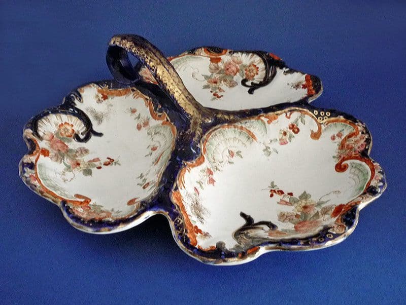 Large Ridgway s Medici Pattern Trefoil Dish c1895