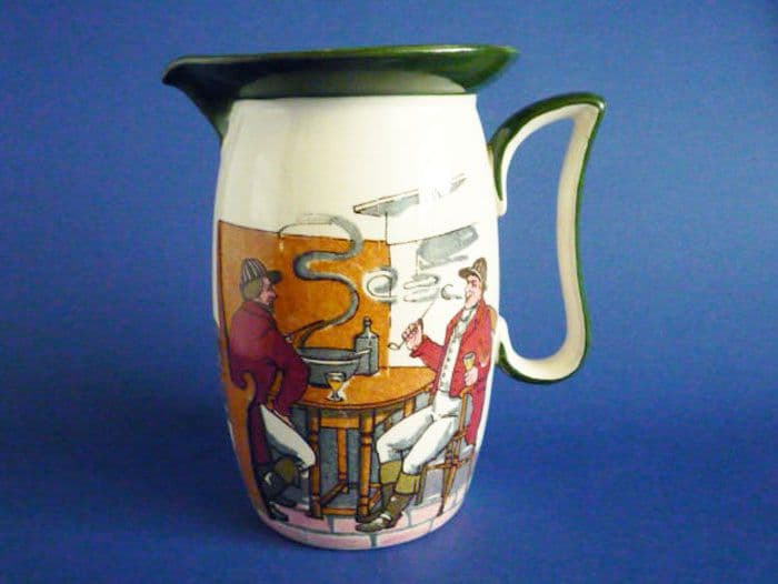 Large Royal Doulton Huntsmen at the Inn Series Ware Clent Jug D2778 c1910