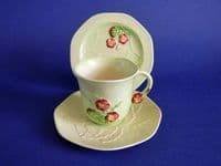 Lovely Carlton Ware Green Primula Trio c1939