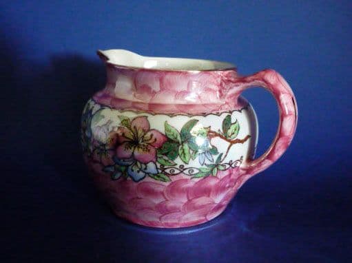 Maling Rose Pink Lustre Azalea Jug c1959