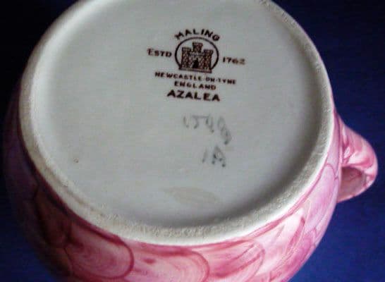 Maling Rose Pink Lustre Azalea Jug c1959