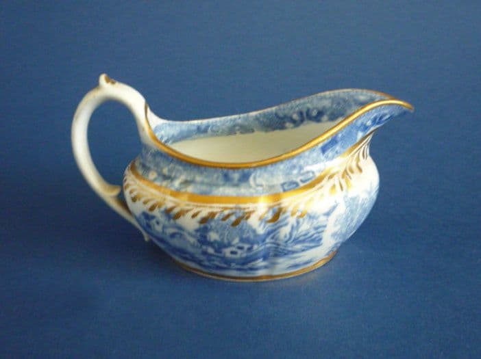 Miles Mason Two Temples or Broseley pattern Cream Jug c1810 Sold
