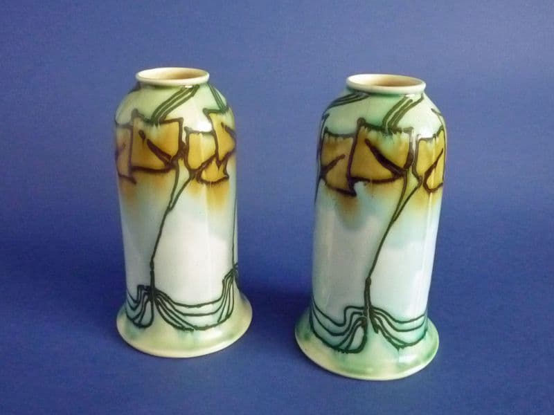 Minton Secessionist No 46 Vases c1907 Sold