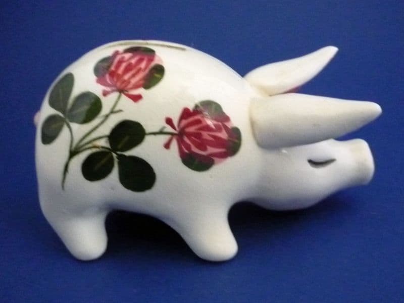 Plichta Bovey Tracey Wemyss Ware Clover Pig Money Box c1939 Sold