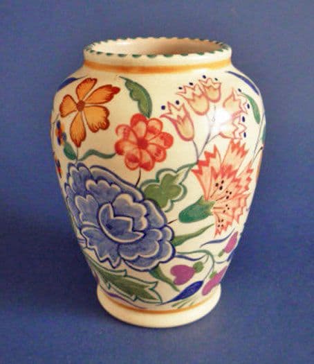 Poole Pottery BN Pattern Vase by Truda Carter c1935