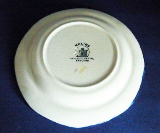 Rare Art Nouveau Maling Pottery Florian Pattern Plate c1929 2 Sold