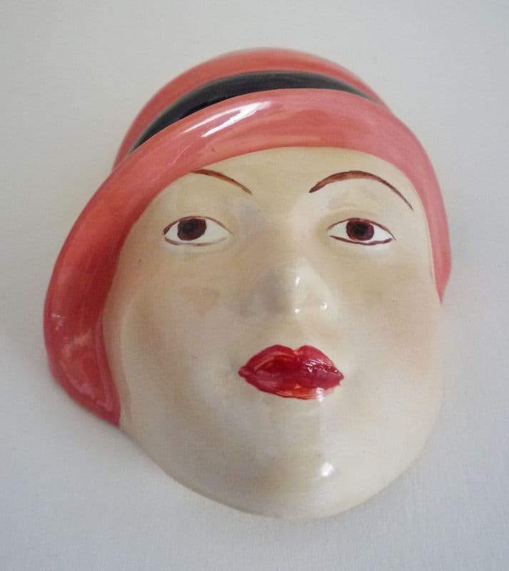 Rare Beswick Girl with Cloche Hat Small Wall Mask Model No 366 c1935 Sold