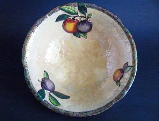 Rare Carlton Ware Pearl Lustre Embossed Fruit Bowl c1925 Sold