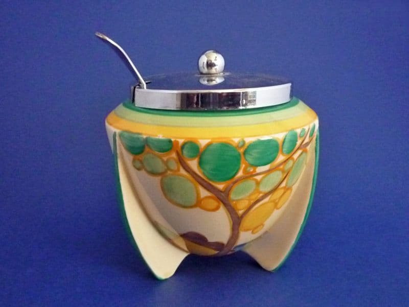 Rare Clarice Cliff Bizarre Secrets Finned Preserve Jar c1933 Sold