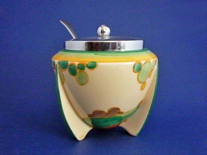 Rare Clarice Cliff Bizarre Secrets Finned Preserve Jar c1933 Sold