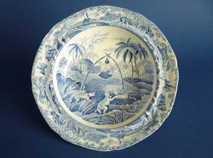 Rare Copeland Late Spode Indian Sporting Series Common Wolf Trap Tart ...