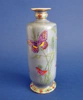 Rare Maling Cetem Ware Butterfly Vase c1915
