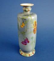 Rare Maling Cetem Ware Butterfly Vase c1915